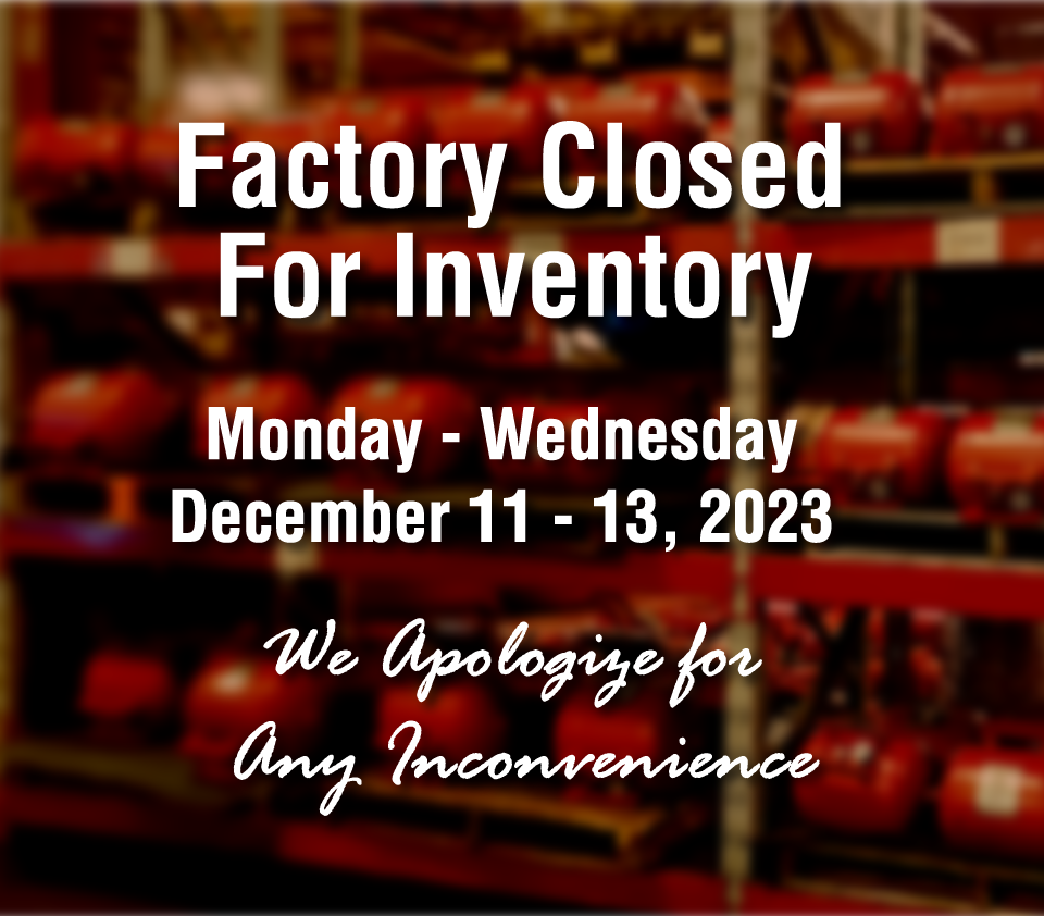 Factory Closed for Inventory December 11th-13th | Wessels Company
